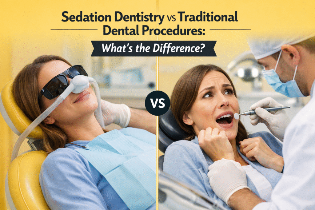 Sedation Dentistry vs Traditional Dental Procedures: What’s the Difference?